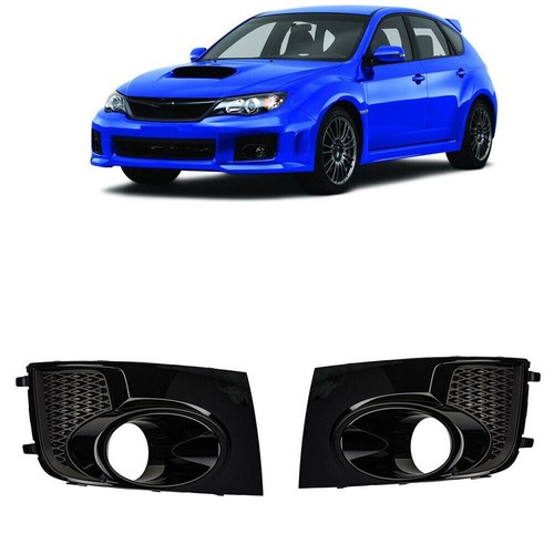 Pair Front Bumper Fog Light Cover Bezel For Subaru Impreza WRX STi 2011 ...