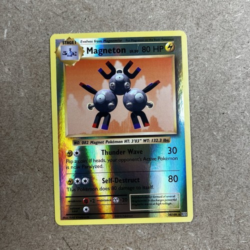 Magneton Pokémon Card - 38/108 Rev Holo Rare - XY Evolutions - EXC ...