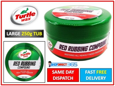 Turtle Wax Red Rubbing Compound Car Polish Heavy Duty Cutting Paste Tub ...