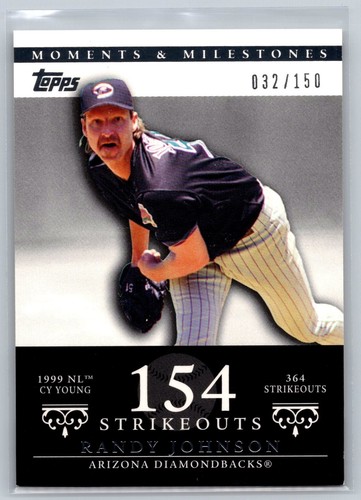 2007 Topps Moments & Milestones #55 Randy Johnson 32/150 | eBay