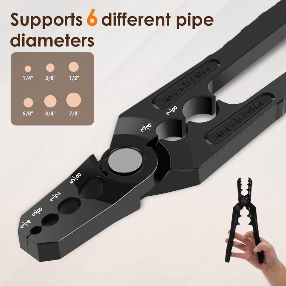 Copper Tube Rounder, Manual Pipe Rounding Flat Tube Repair Plier ...