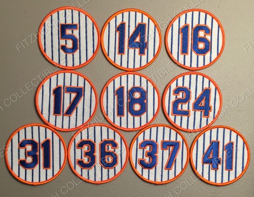 NEW YORK METS RETIRED JERSEY NUMBER 10 PATCH SET + BONUS 69/86 TIMELINE ...