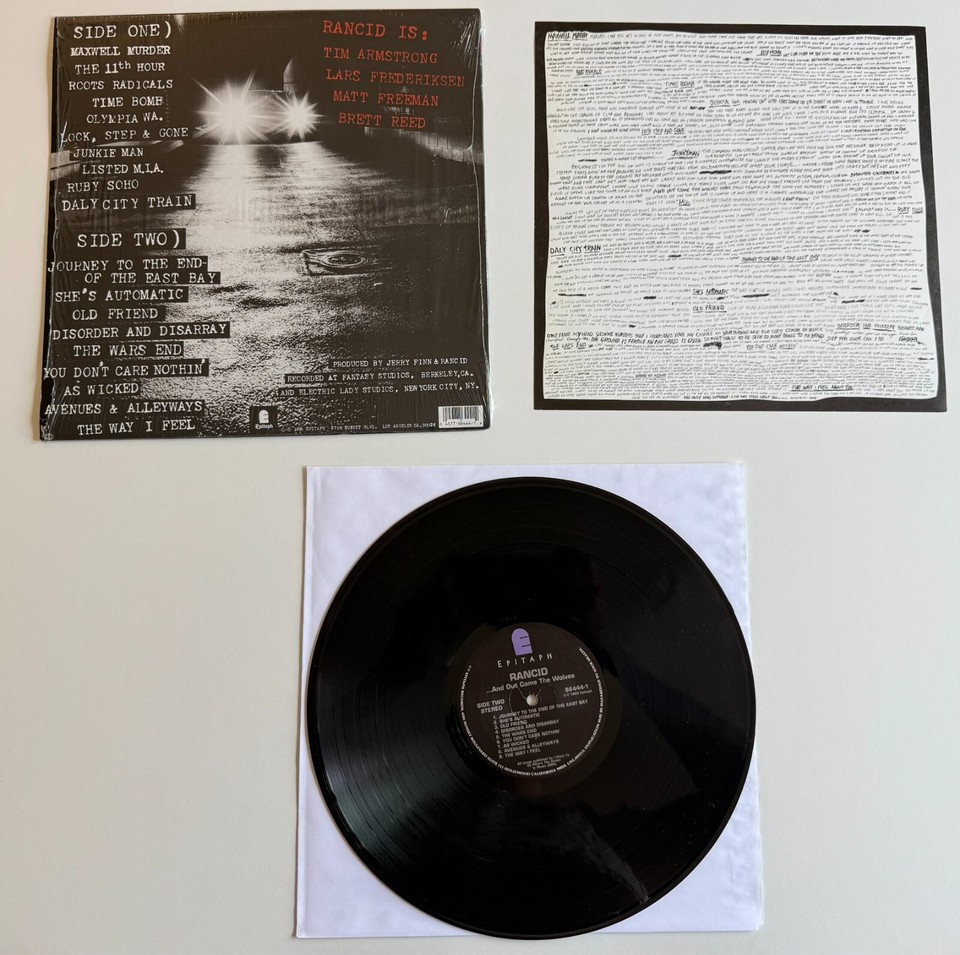 Rancid Out Come The Wolves LP FIRST PRESSING Epitaph 1995 Punk KBD NOFX ...