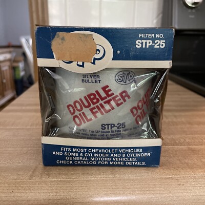 Vintage STP Double Oil Filter STP-25 | eBay