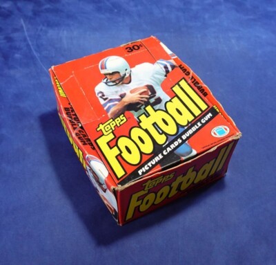 1981-1983 TOPPS FOOTBALL EMPTY WAX WRAPPERS LOT OF 189 W/1981 EMPTY BOX ...