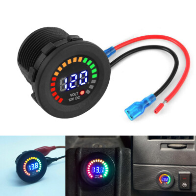 DC 12V RGB LED Panel Digital Voltage Volt Meter Display Voltmeter ...