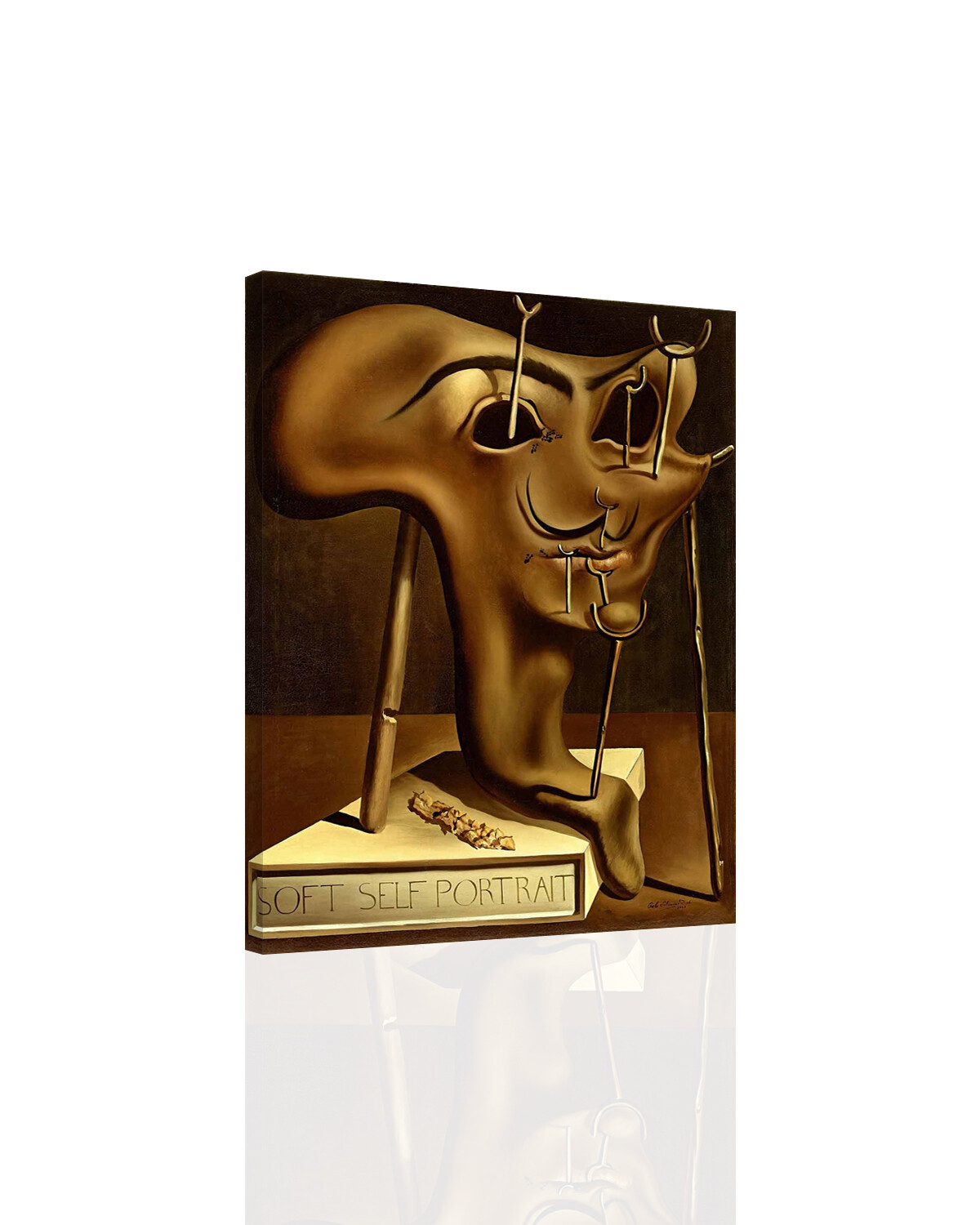 Salvador Dali Soft self-portrait with grilled bacon - CANVAS OR PRINT ...