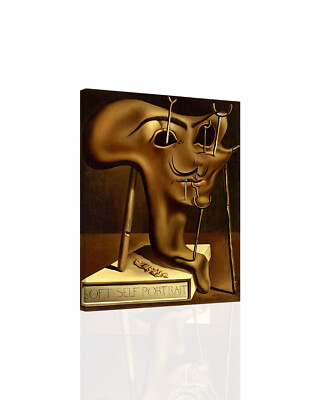 Salvador Dali Soft self-portrait with grilled bacon - CANVAS OR PRINT ...