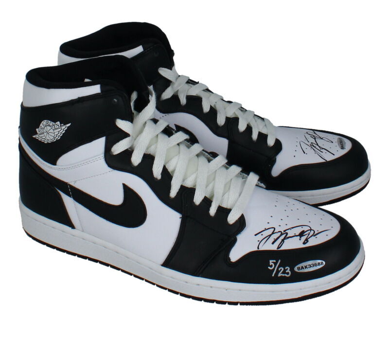 Michael Jordan Autographed Legacy Edition 1's and 22's Shoes UDA LE 5/ ...