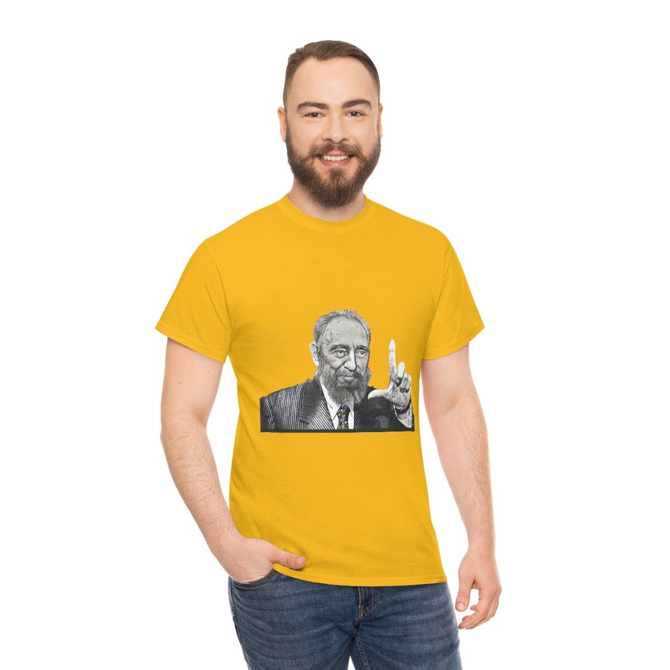 Fidel Castro Black & White Art Graphic Print Unisex Heavy Cotton Tee | eBay