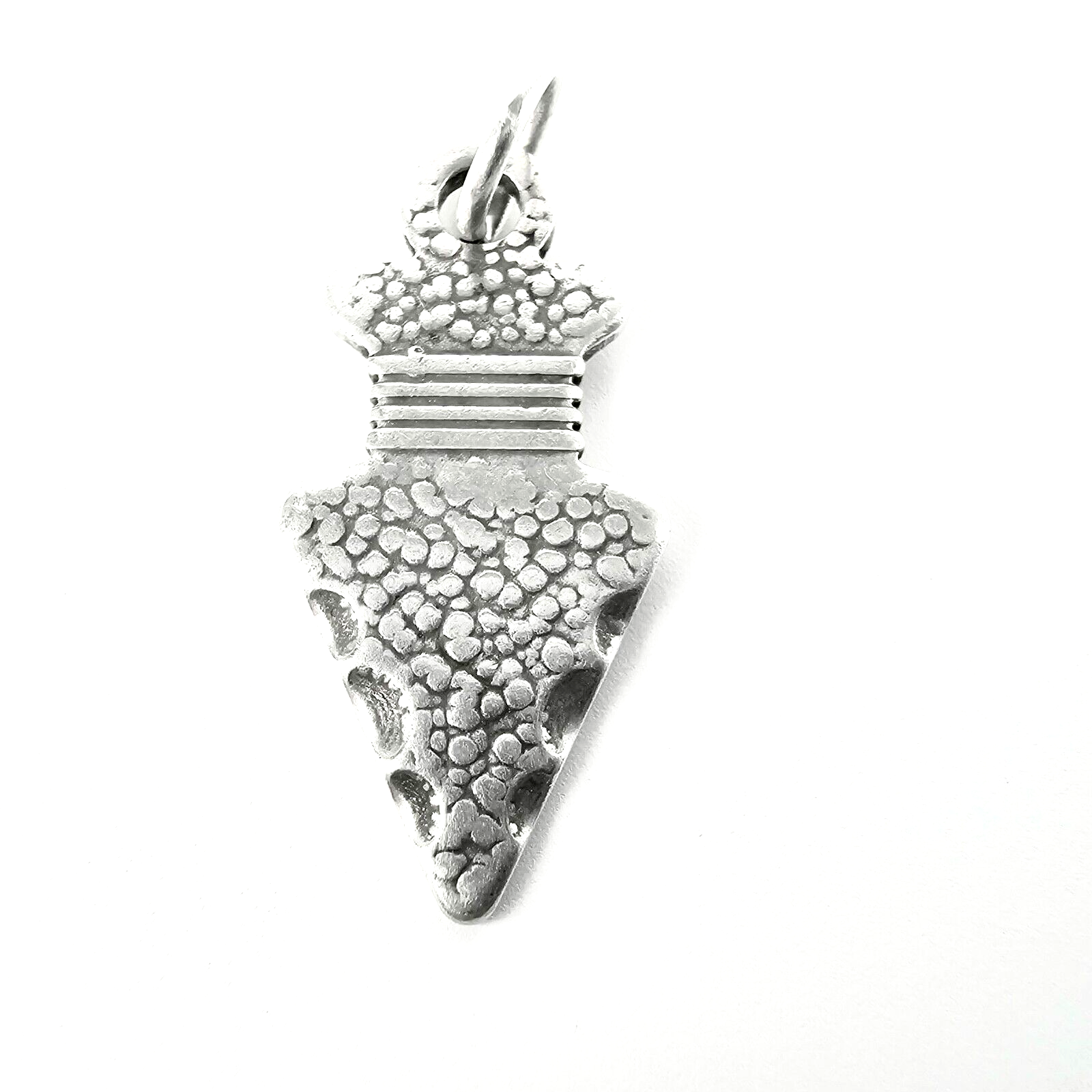 925 Solid Sterling Sliver 3D Arrowhead Charm, Textured Pendant | eBay