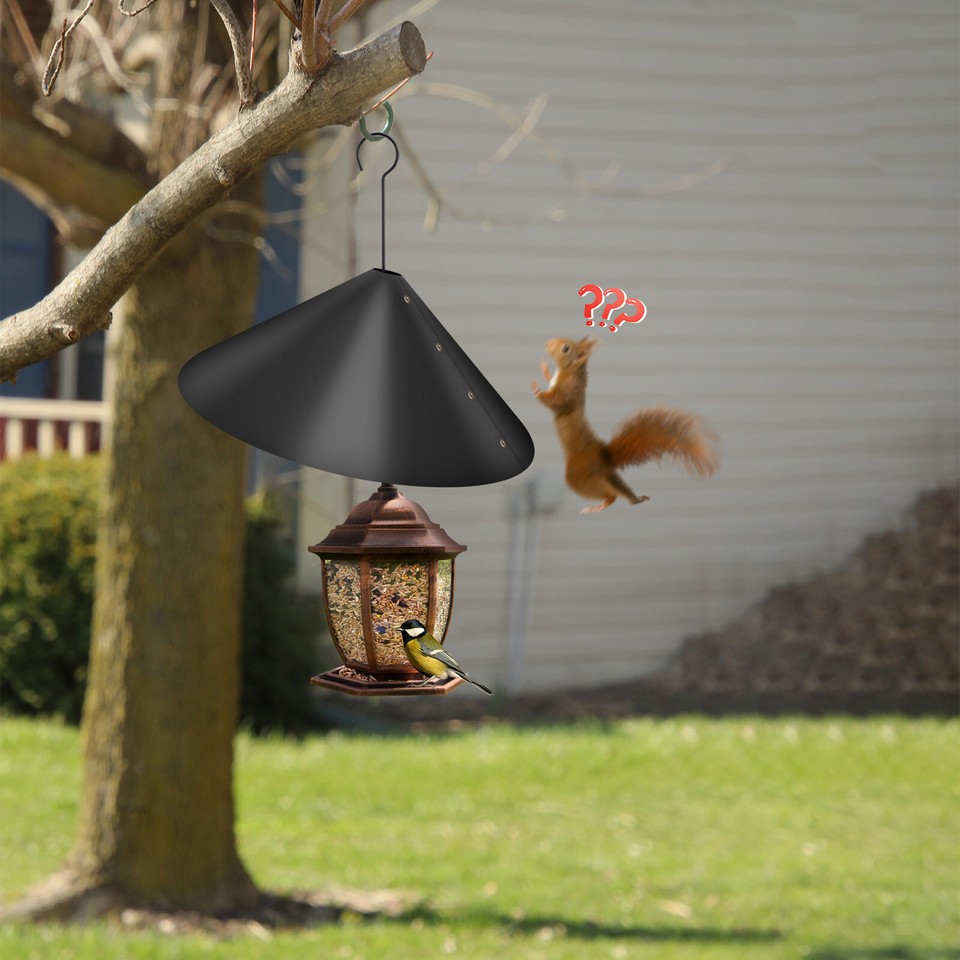 Large Wrap-around Squirrel Baffle Protect Bird Feeder from Raccoon Squirrel | eBay