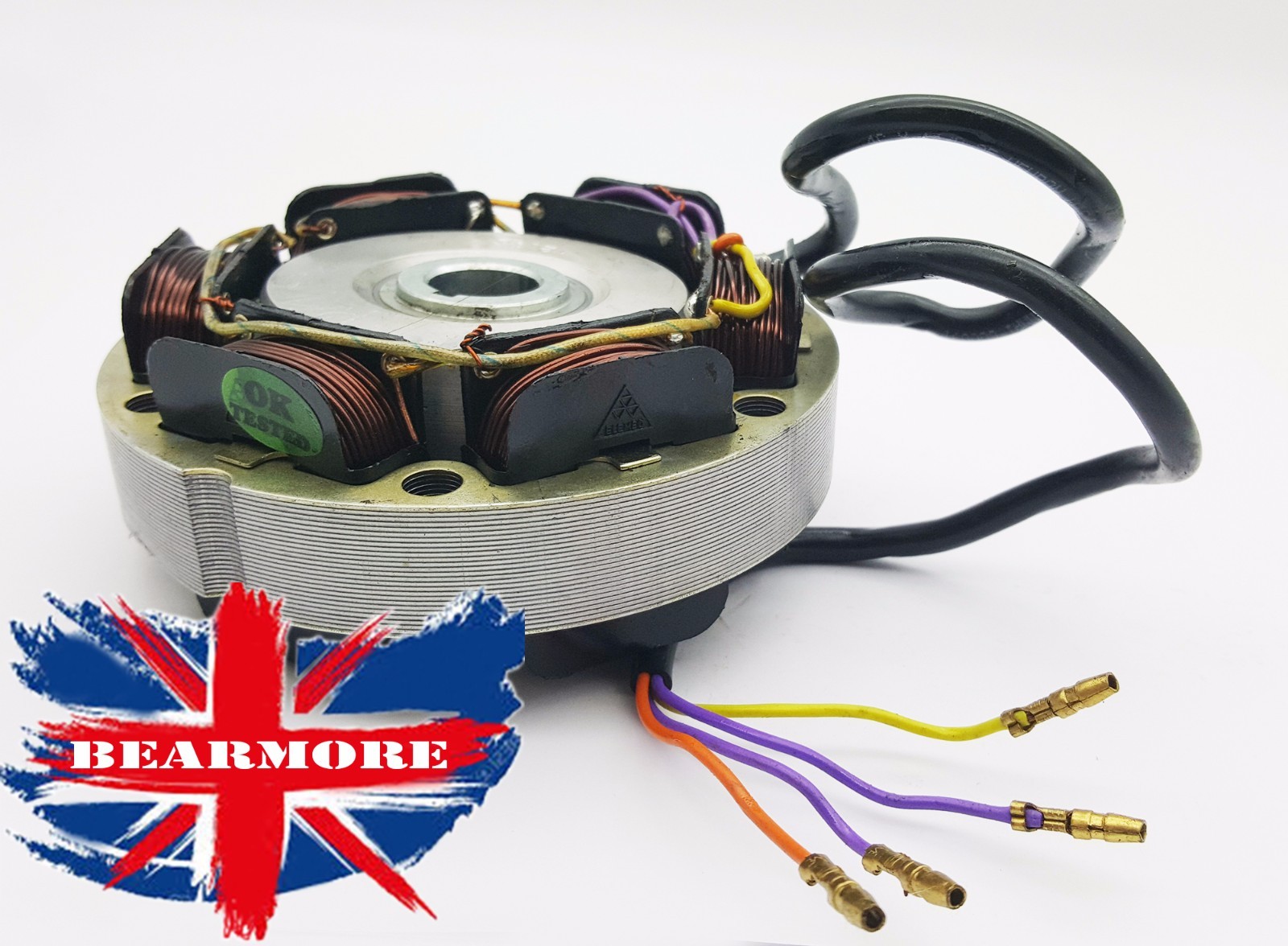 4 WIRE 12V ALTERNATOR SET FOR ROYAL ENFIELD MOTORBIKE PART NO:170413 | eBay