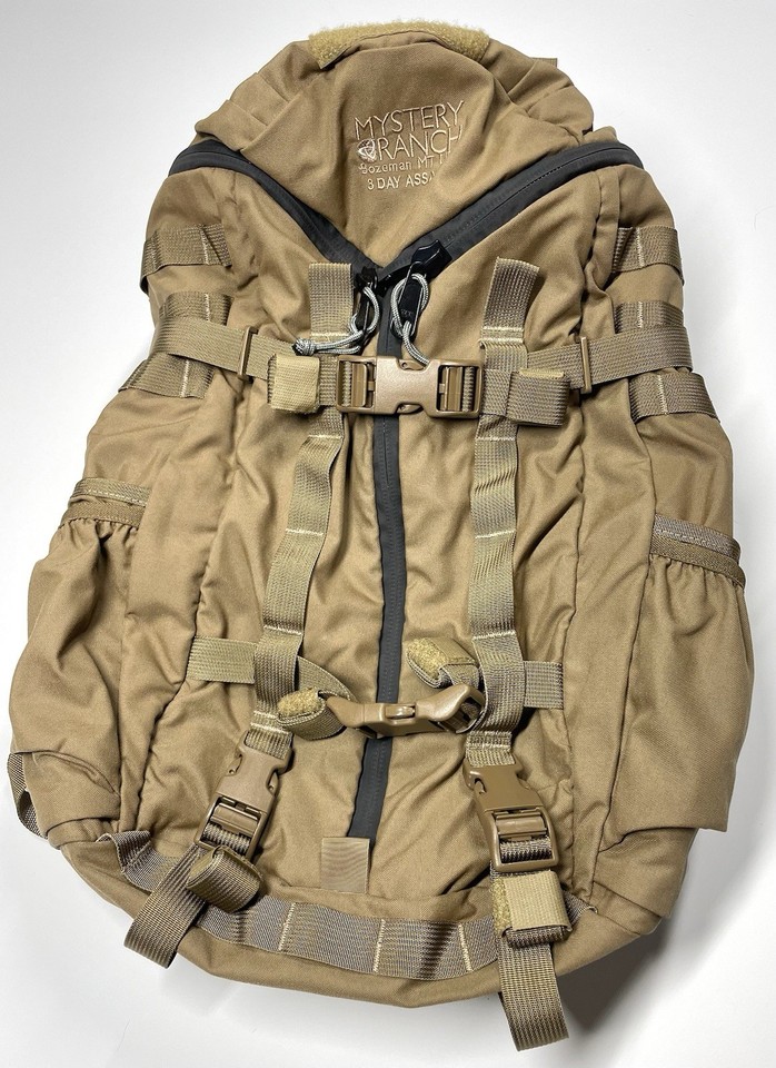 NEW Mystery Ranch 3 Day Assault Pack Tri-Zip COYOTE SOCOM Backpack US ...