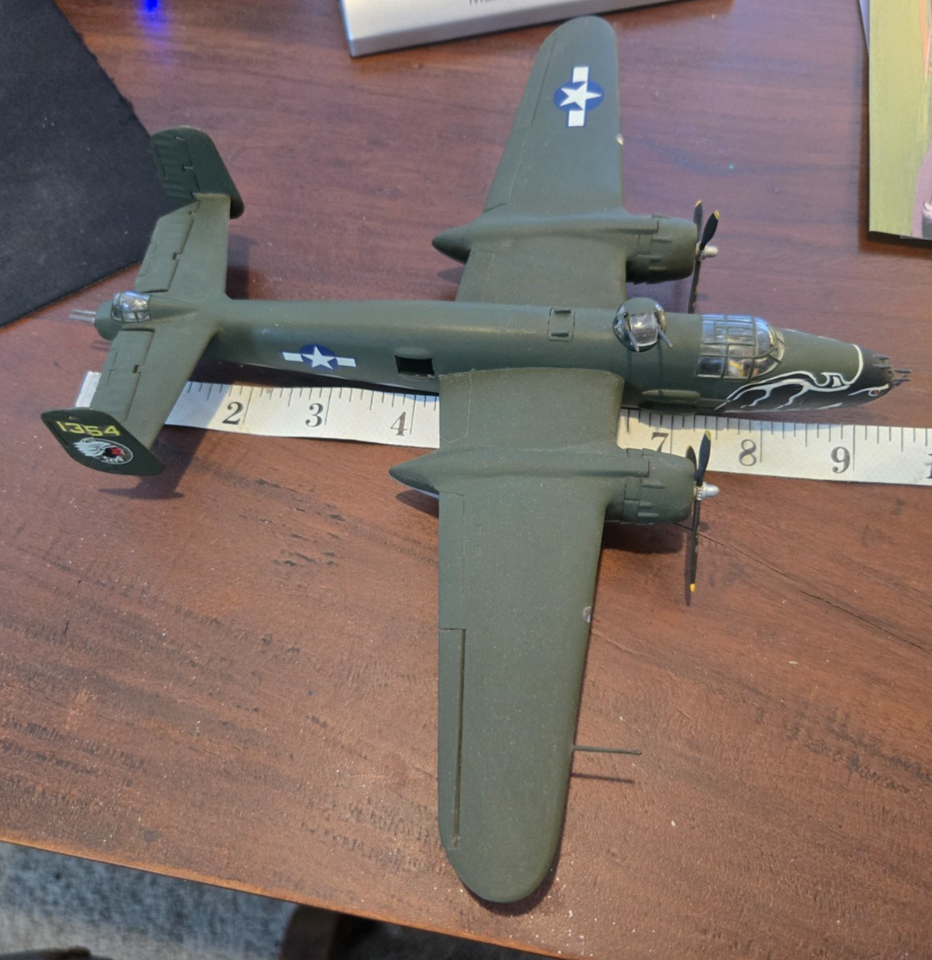 WWII B-25 Bomber Gunship BUILT MODEL KIT US ARMY MEDIUM Bomber | eBay