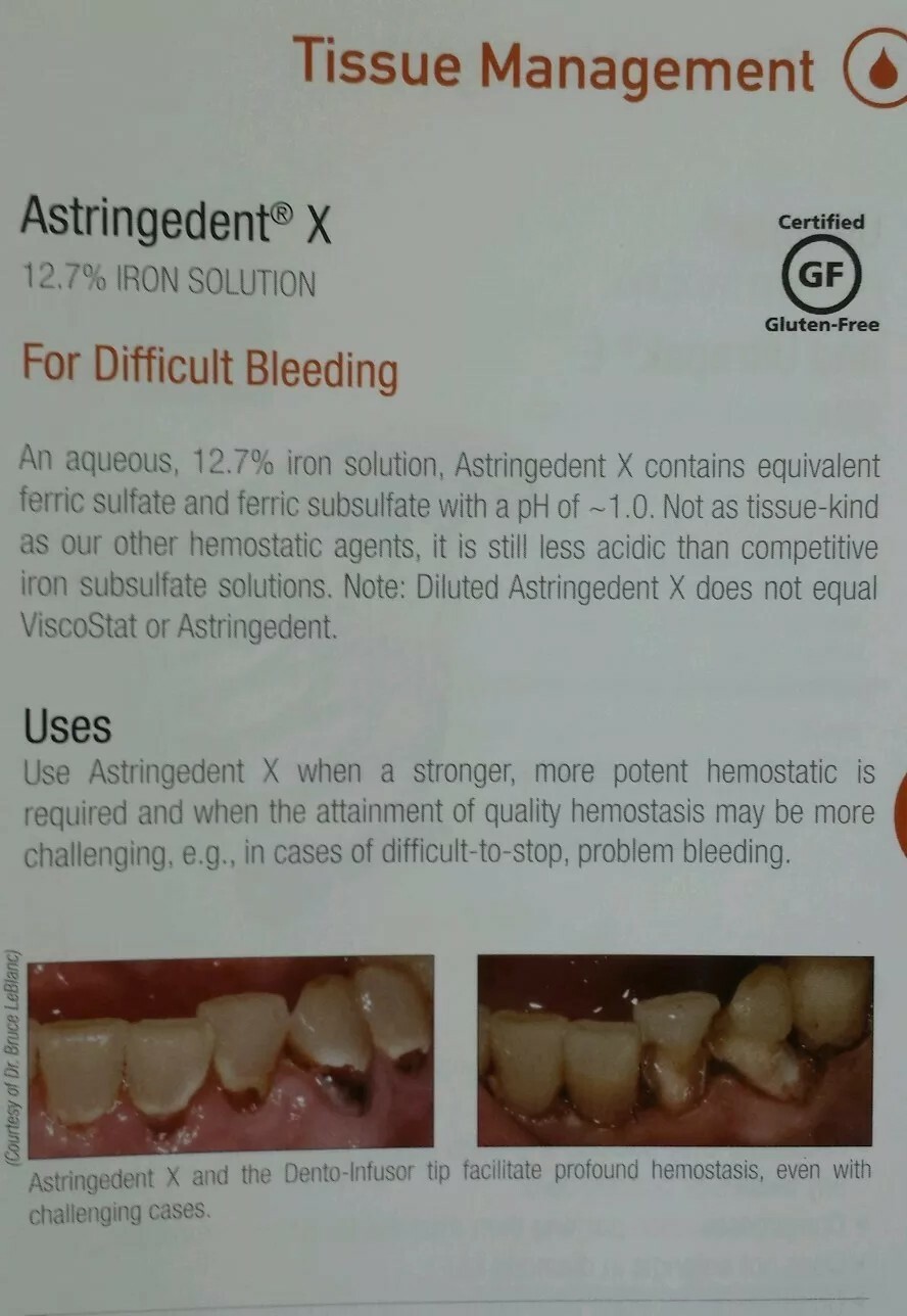 Dental Astringedent X Hemostático 12.7% Hierro Solución ultradent ...