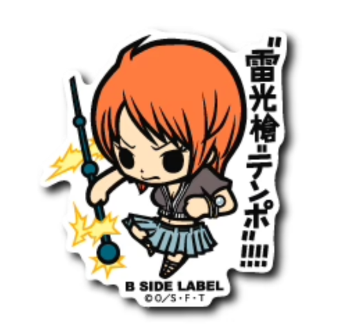 B - SIDE LABEL Sticker ONEPIECE One Piece NAMI " Thunder Lance Tempo ...