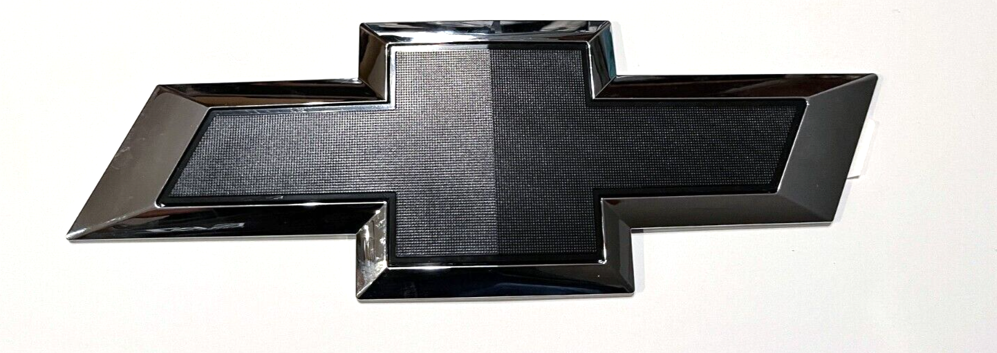 2014+ Rear Tailgate Chrome Black Bowtie Emblem Chevy Silverado 1500 ...