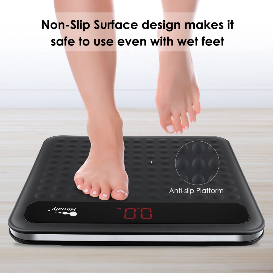 Digital Bathroom Scale Electronic Scale 400LB/180KG Personal Body ...