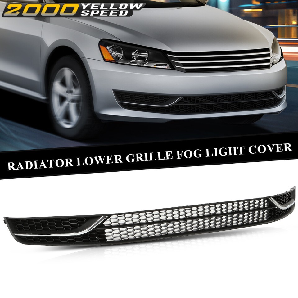Front Bumper Radiator Lower Grille Grill Fog Light Cover Fit For 12-15 ...
