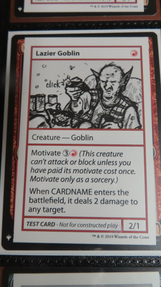 Lazier Goblin Mystery Booster Convention TEST Card NM MTG Magic The ...