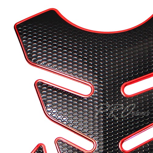 4-Piece Customizable Gas Fuel Tank Pad Decal/Sticker Perforated Black ...
