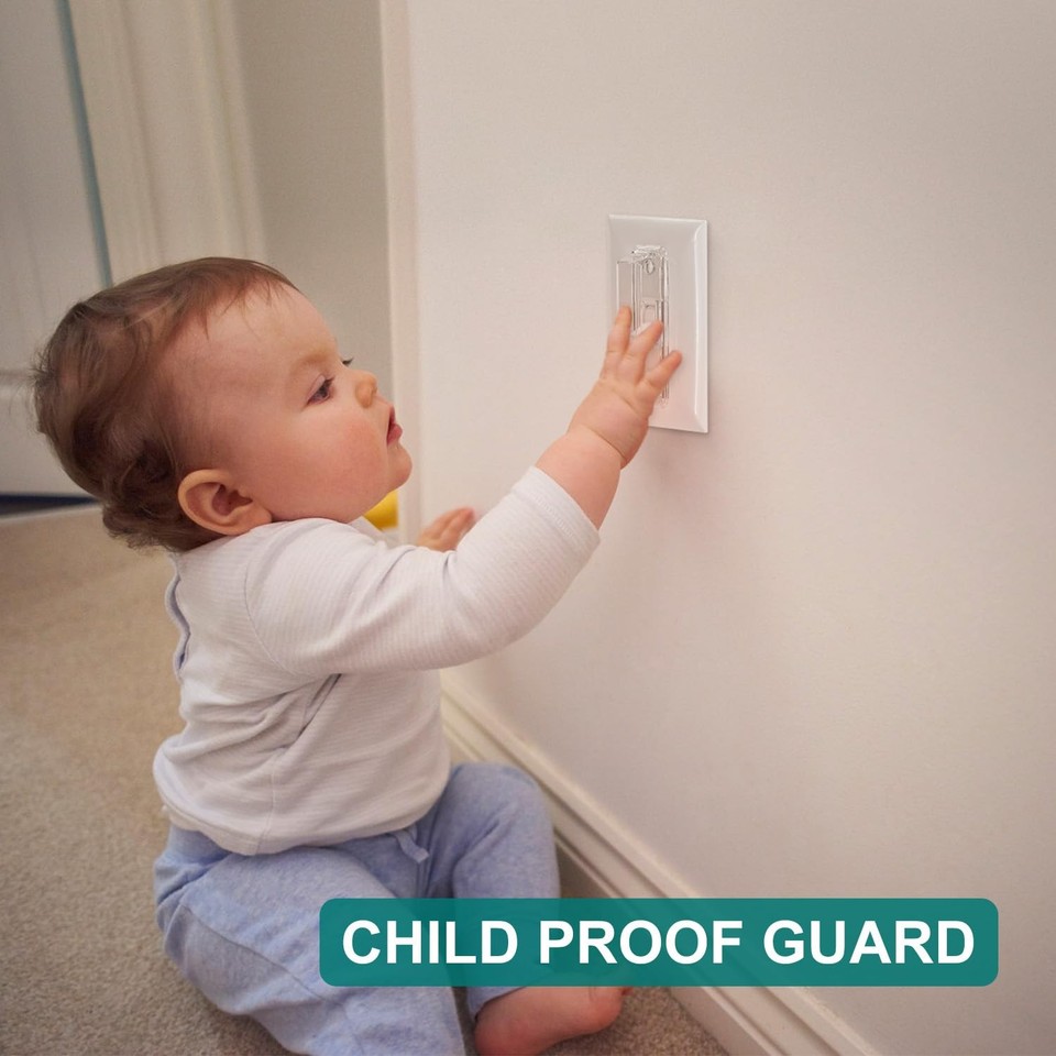 Light Switch Cover Guard Child Proof Wall Switch Cover Protects Lights ...
