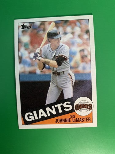 1985 Topps Johnnie LeMaster #772 San Francisco Giants | eBay