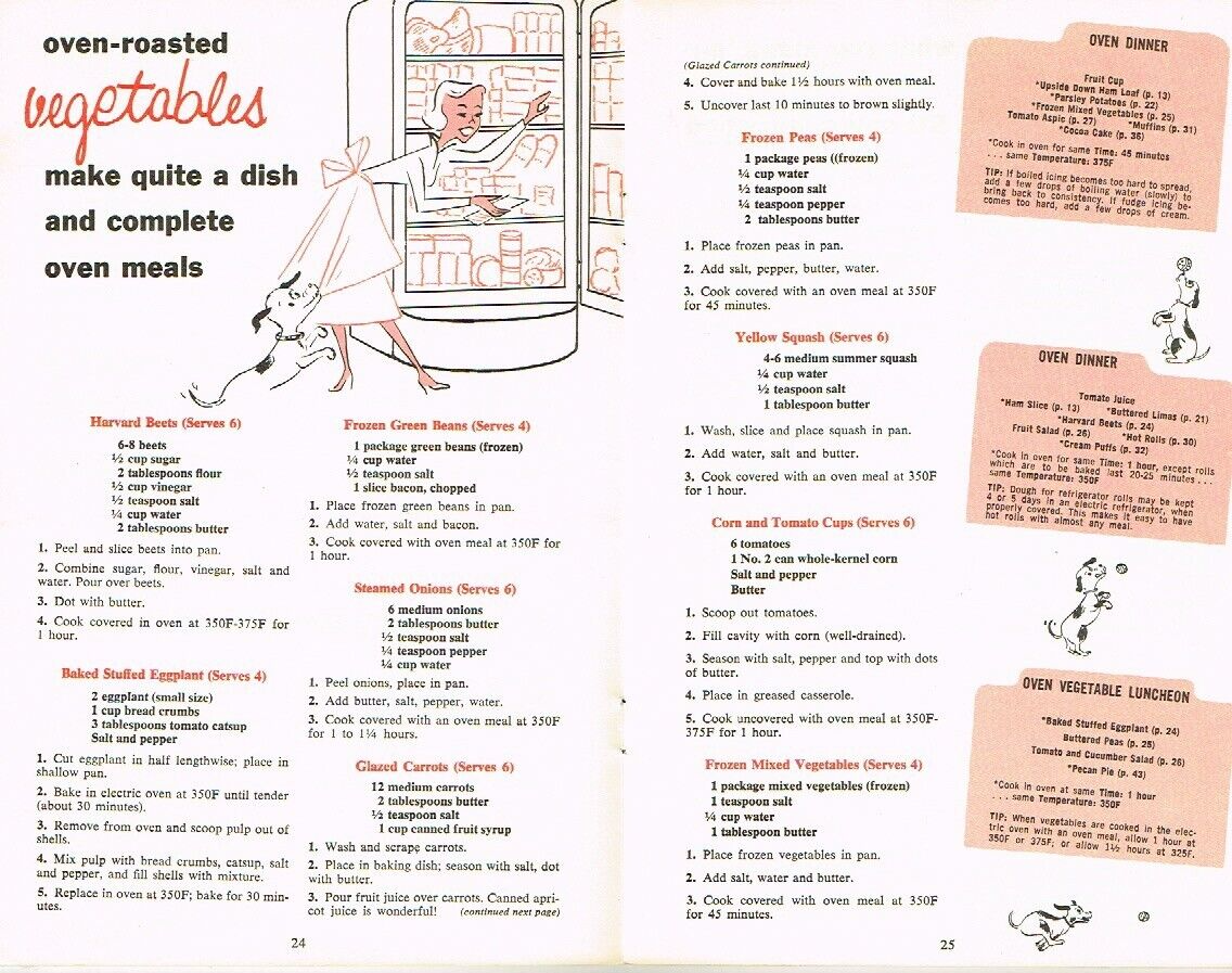 New Cook's Cookbook MCM Atomic Era Recipe Book Edison Electric GREAT ...