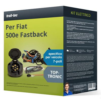 Kit elettrico specifico 7 poli adatto per FIAT 500e Fastback 20- trail ...