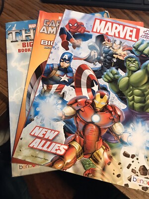 Bendon - Marvel - Big Fun Book To Color - Thor, Captain America, and ...