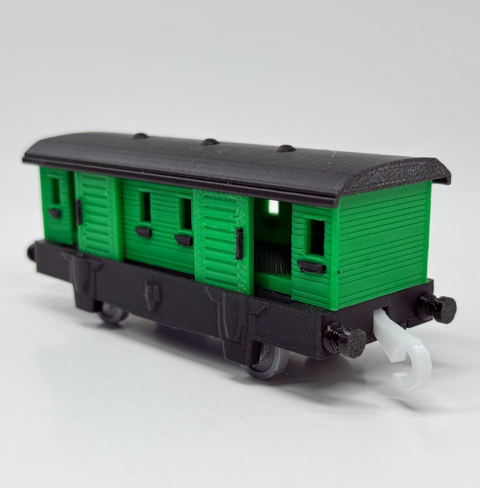 Trackmaster Plarail Two Green Mail Trains Custom Made for Thomas Train ...