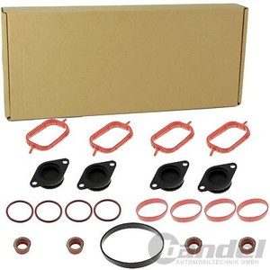 4x 22mm DRALLKLAPPEN ENTFERNEN SET+ DICHTUNGEN ANSAUGBRÜCKE BMW 2.0d ...
