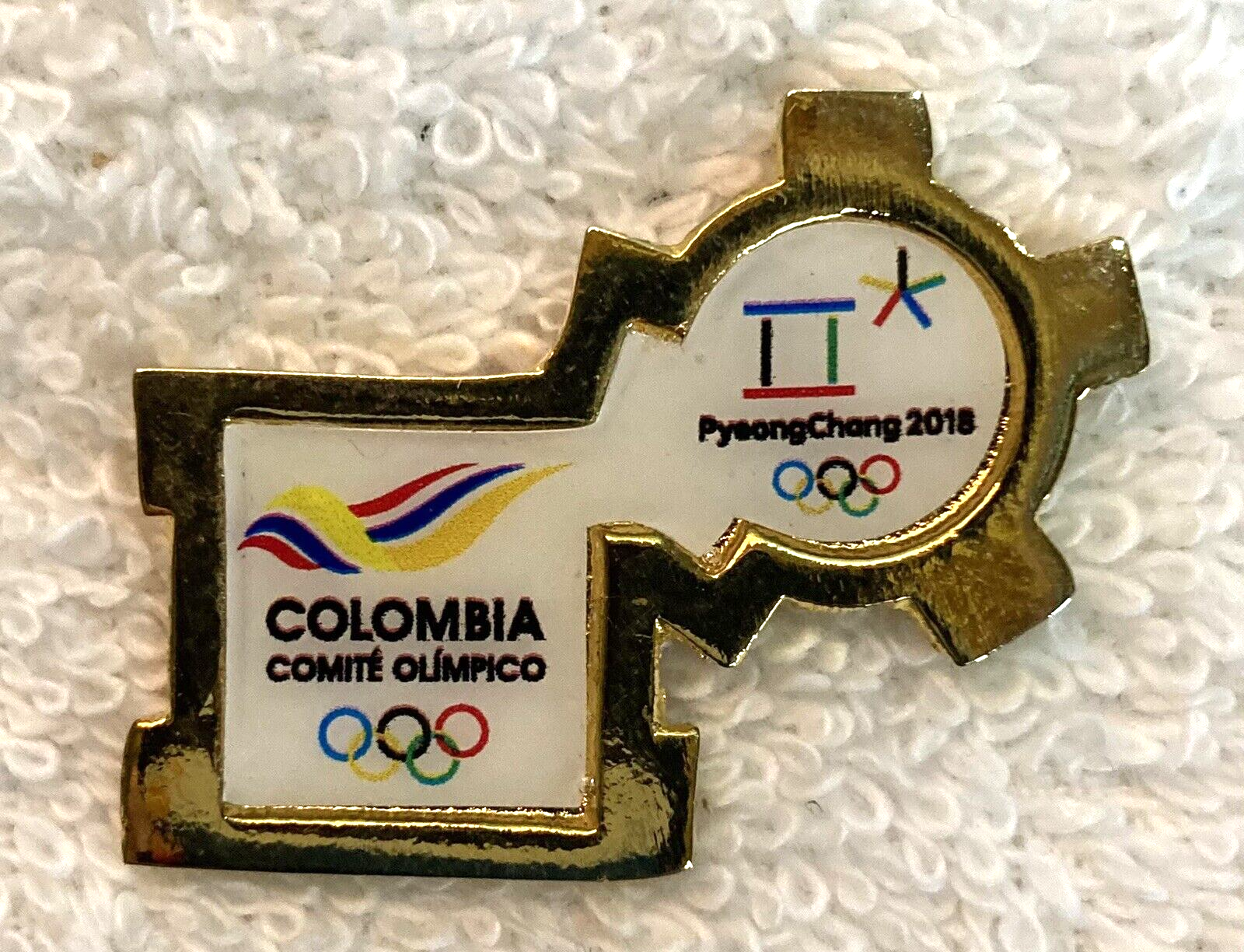 2018 PyeongChang Columbia Dated NOC Olympic Pin Badge | eBay