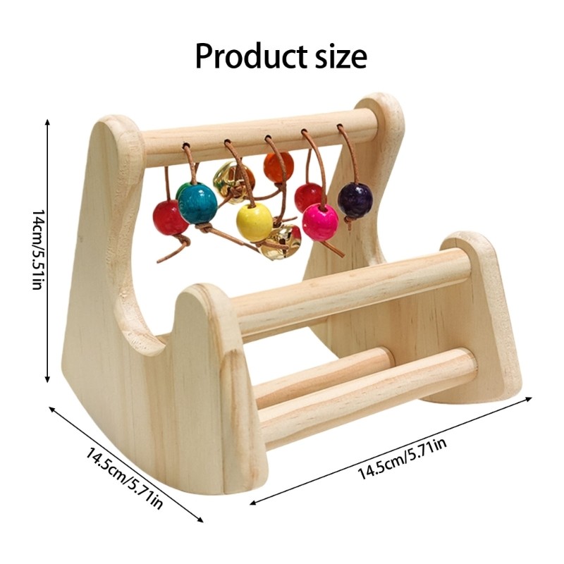 Bird Activity Rocking Promoting Healthy Social Behavior Wooden Rod ...