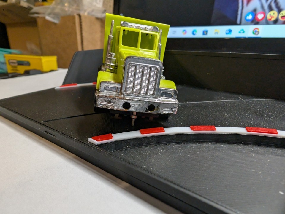 Vintage Tyco US1 Trucking Lime Green Dump Truck Slot Car | eBay