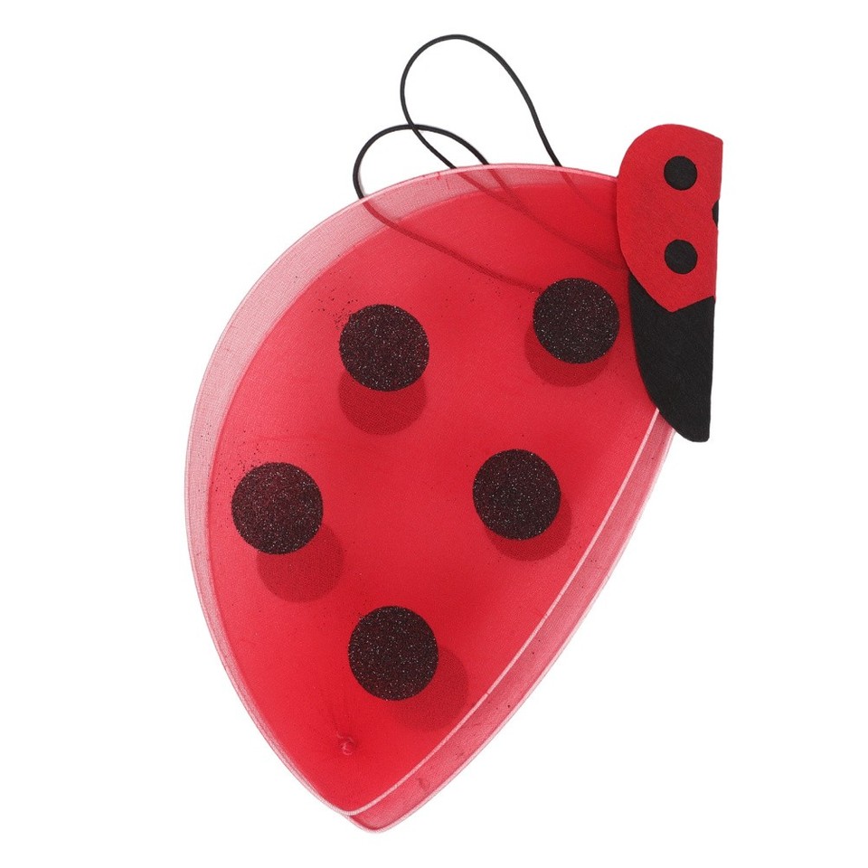 Girls Ladybug Wings Costume - Cosplay Animal Wing Toddler Halloween ...