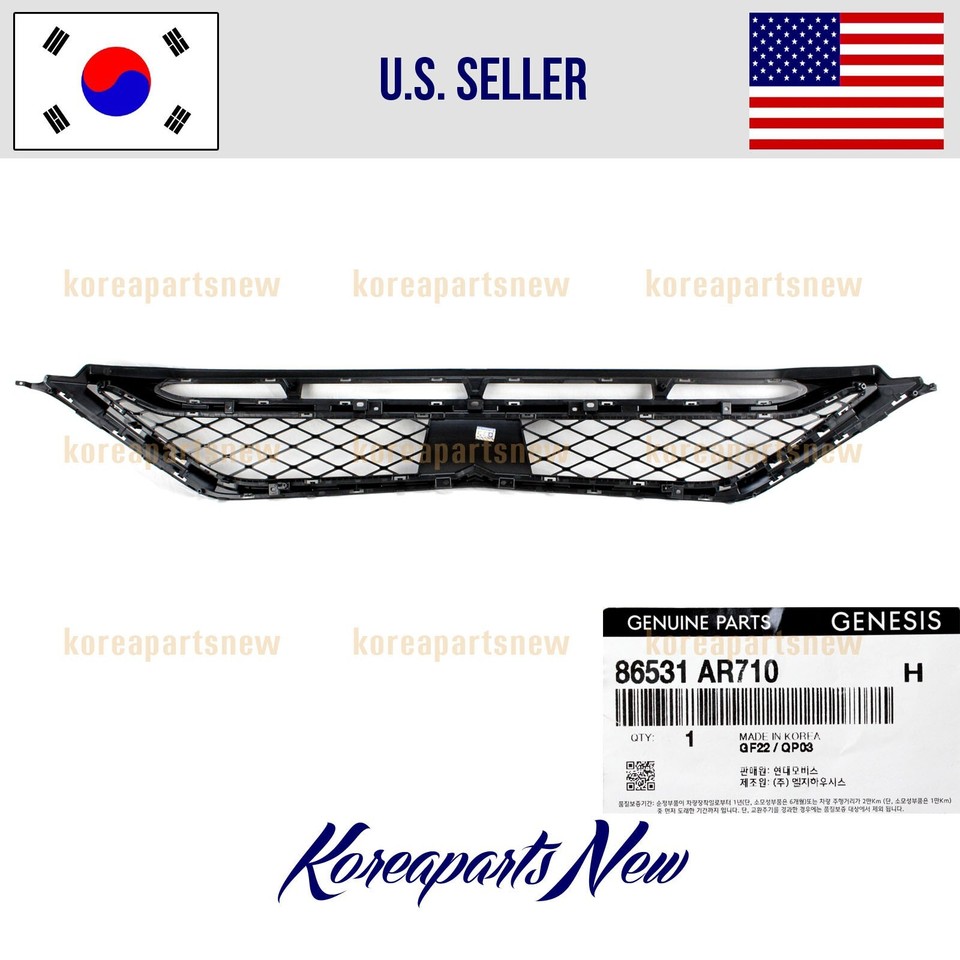 Front Bumper LOWER Grille 86531AR710 ⭐OEM⭐ 3.5L Genesis GV70 SPORT 2022 ...