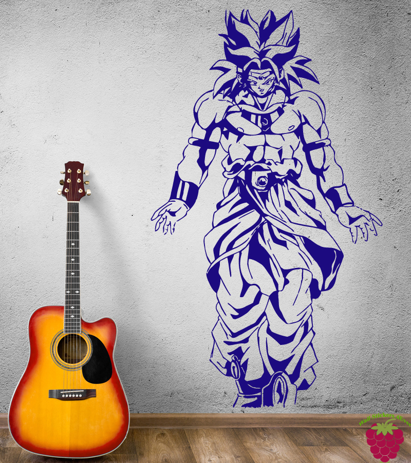 Vinyl Decal Wall Sticker Dragon Ball z Broly Anime Japanese Cartoon Art ...
