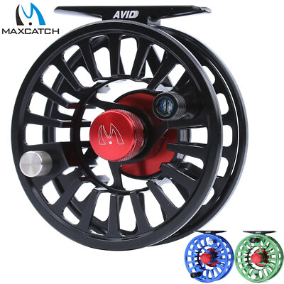 Maxcatch Avid Fly Fishing Reel CNC-machined Aluminum Body 1/3 3/4 5/6 7 ...