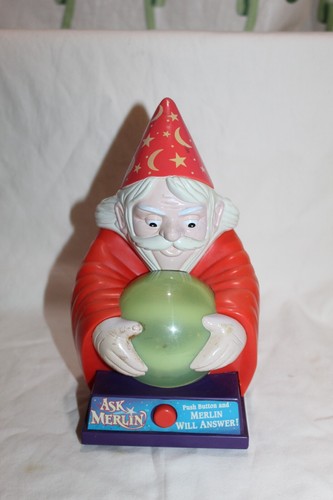 VINTAGE RED 1996 HILCO ASK MERLIN THE TALKING ELECTRONIC WIZARD TOY ...