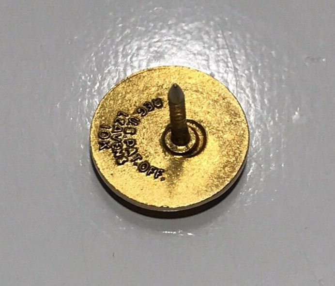 K Kiwanis International Past President 10Kt Yellow Gold Neck Tie Pin ...