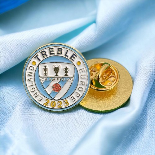 Manchester City Pin badges Treble Winner's Fans Football Gifts | eBay