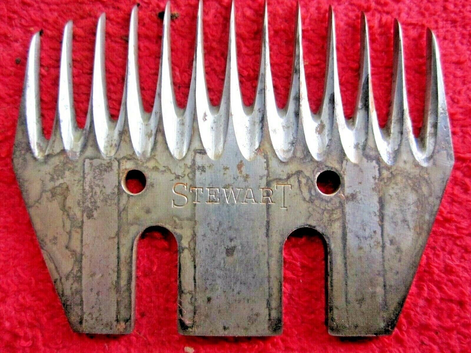 NOS ANTIQUE VINTAGE STEWART SHEEP SHEARS CLIPPERS TOOL 13 TINE BLADE | eBay