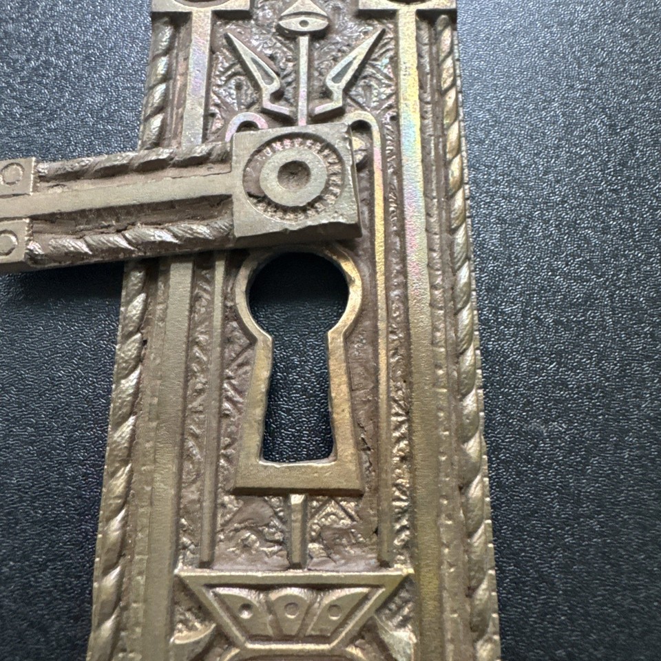 Victorian Norwalk Entry Keyhole w/ Dust Cover 5” X 1-3/4” | eBay