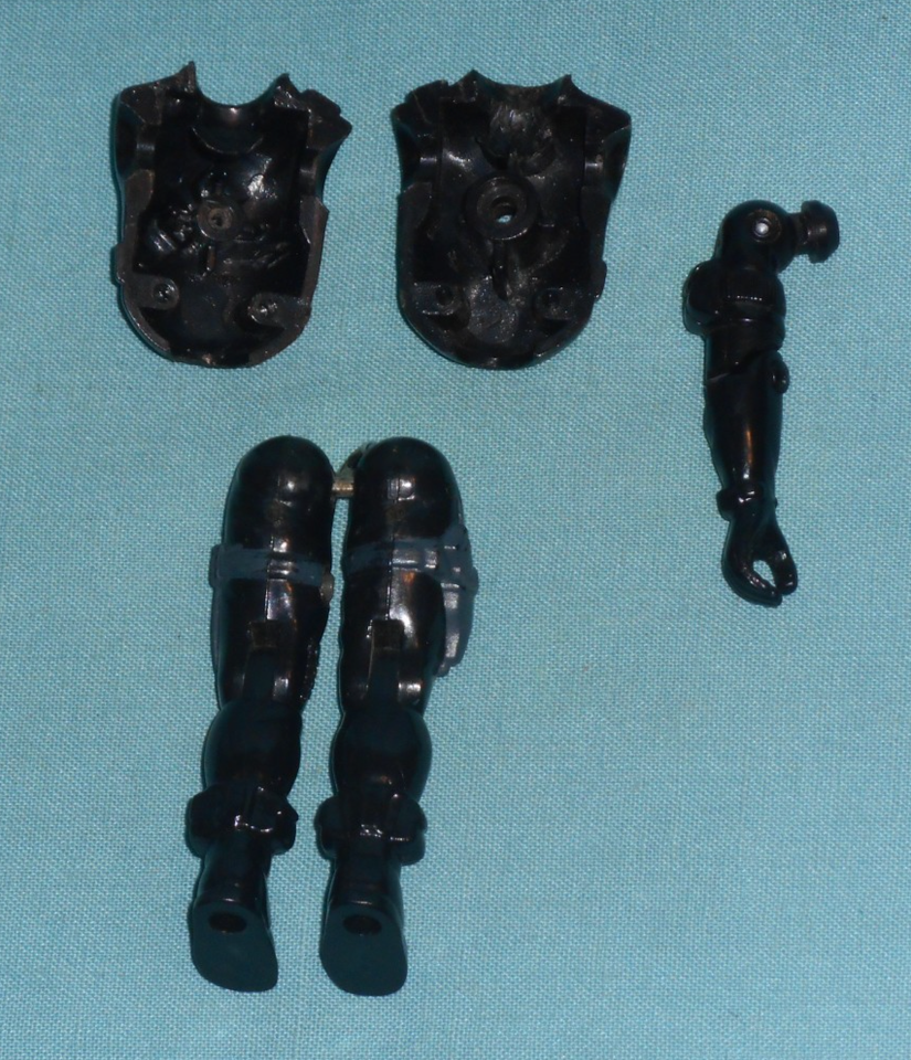 vintage G.I. GI JOE gijoe 1985 SNAKE EYES BODY PARTS LOT - legs L arm chest back | eBay