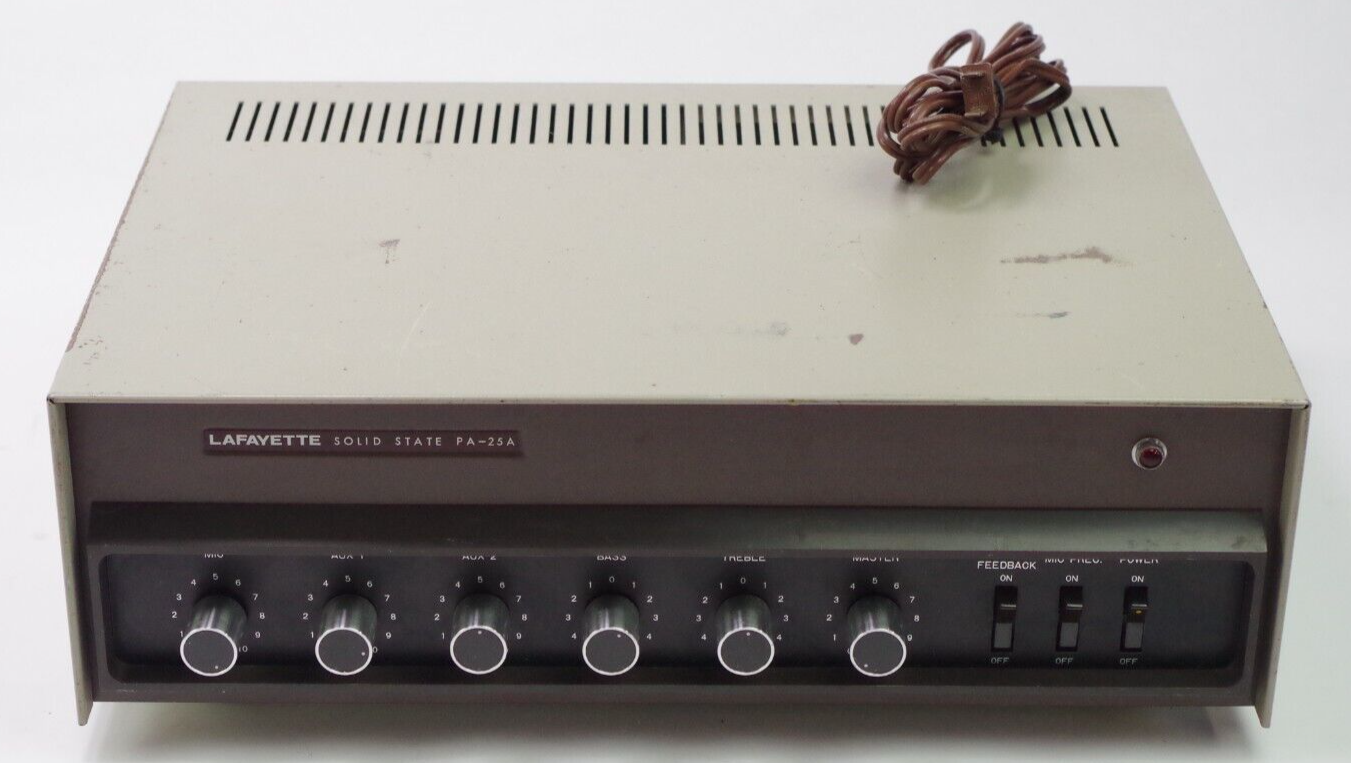 Lafayette PA-25A Solid State Microphone/Phono Amplifier Working | eBay