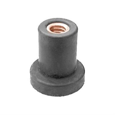Well Nut 1/4-20 Thread, 0.740" Head Dia, 0.5" Hole, 0.829" Length (Qty ...