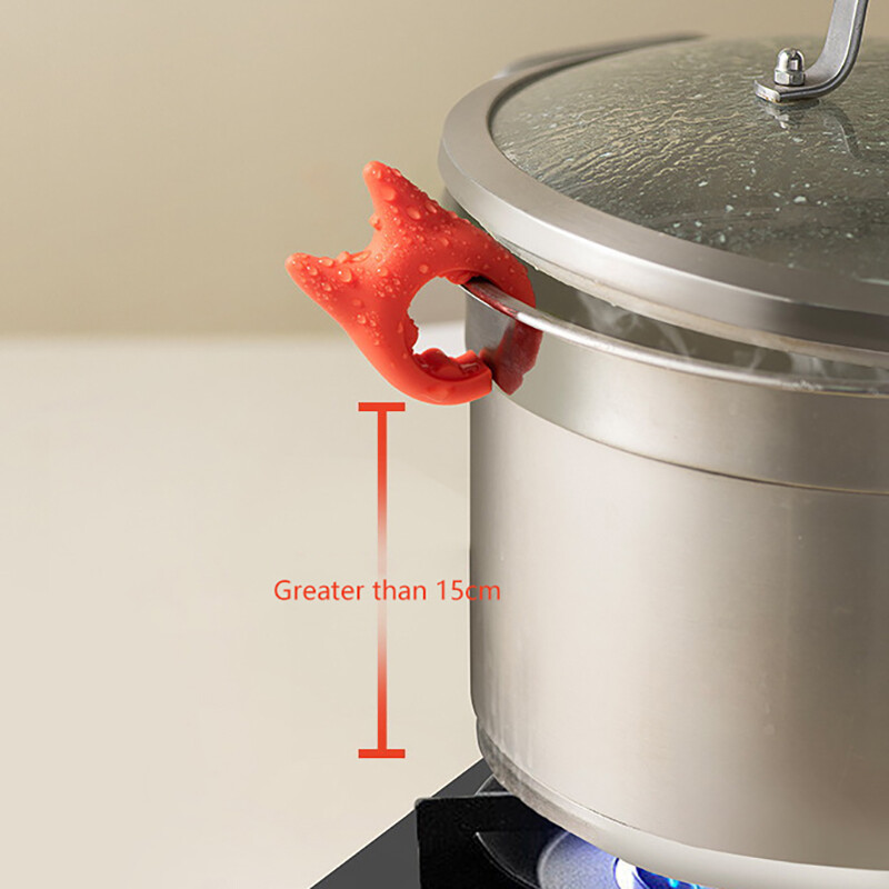 Silicone Pot Lid Holder Anti-spill Rack Heat-resistant Anti-Overflow ...