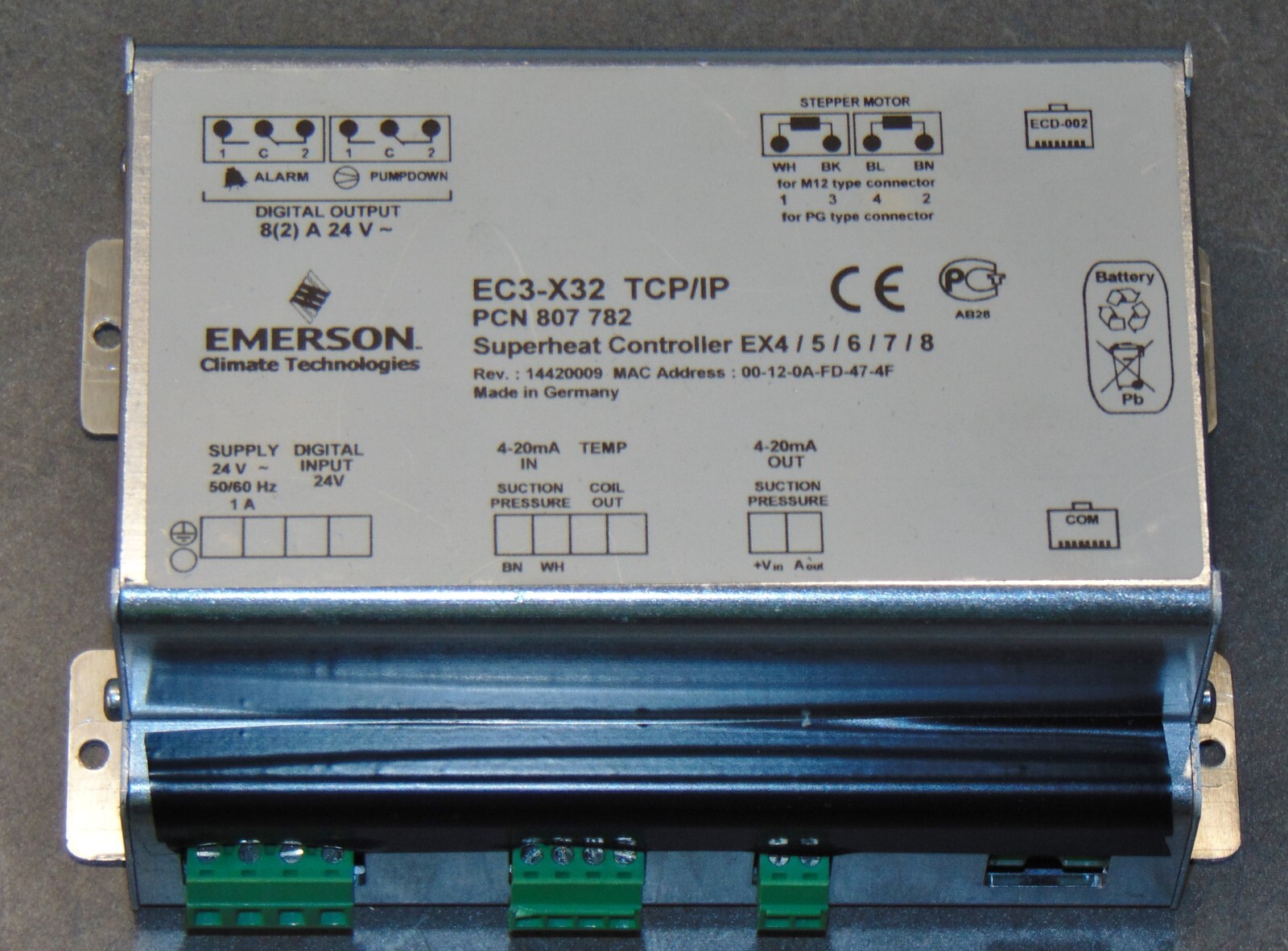 NEW Emerson EC3-X32 TCP/IP PCN 807 782 Superheat Controller | eBay